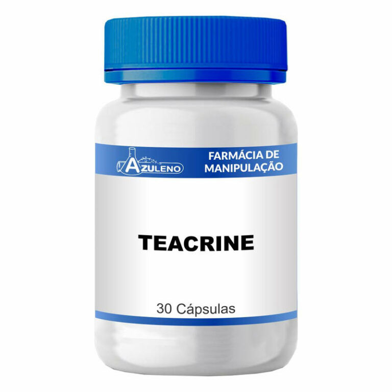 Teacrine 200mg - 30 Cápsulas | Azuleno